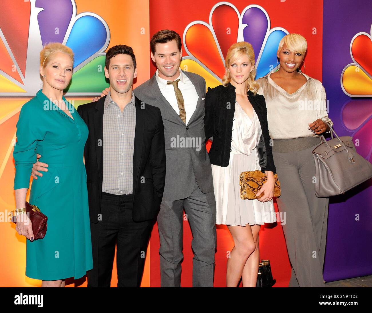 "The New Normal" cast members, from left, and Ellen Barkin, Justin ...