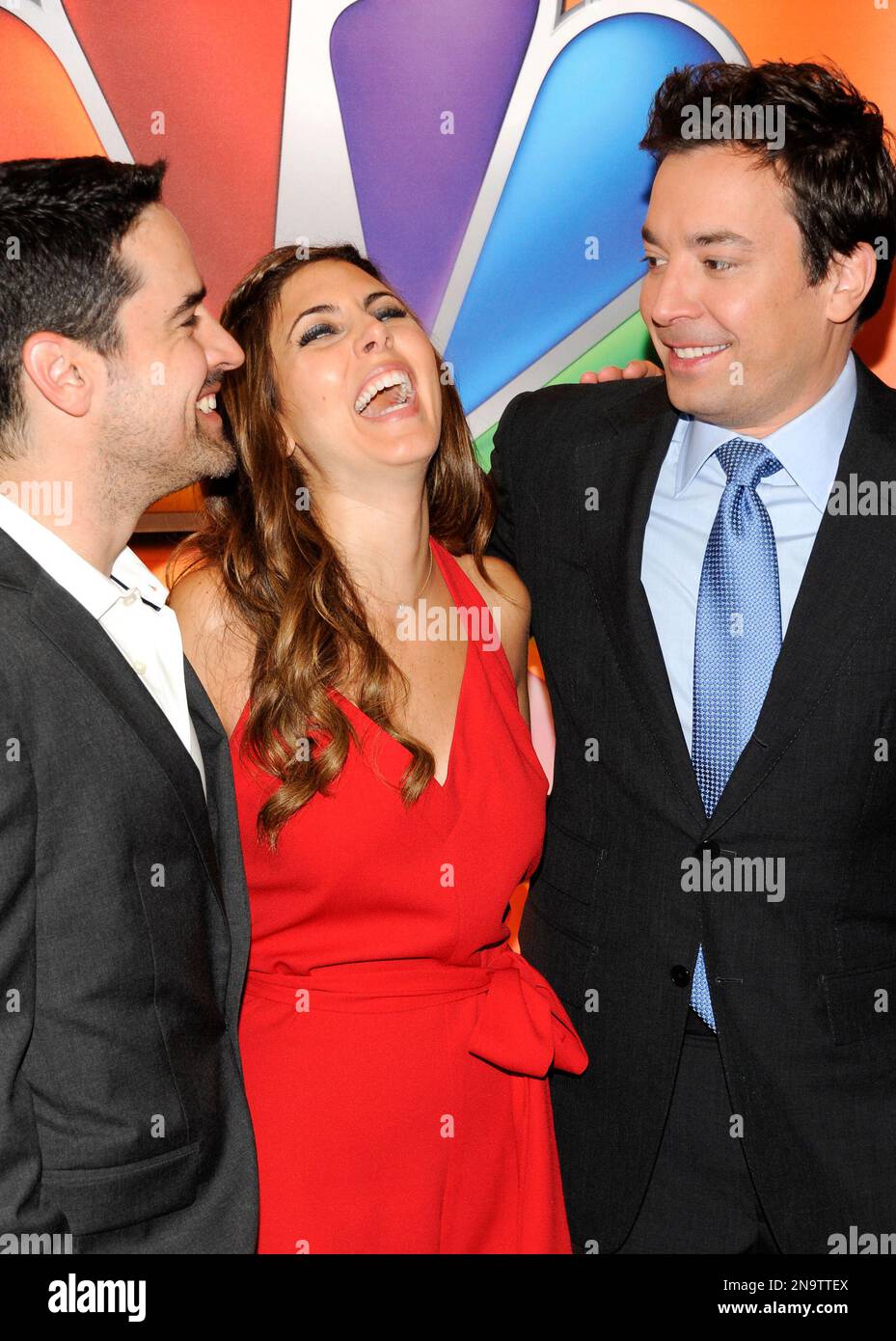 "Guys With Kids" executive producer Jimmy Fallon, right, poses with ...