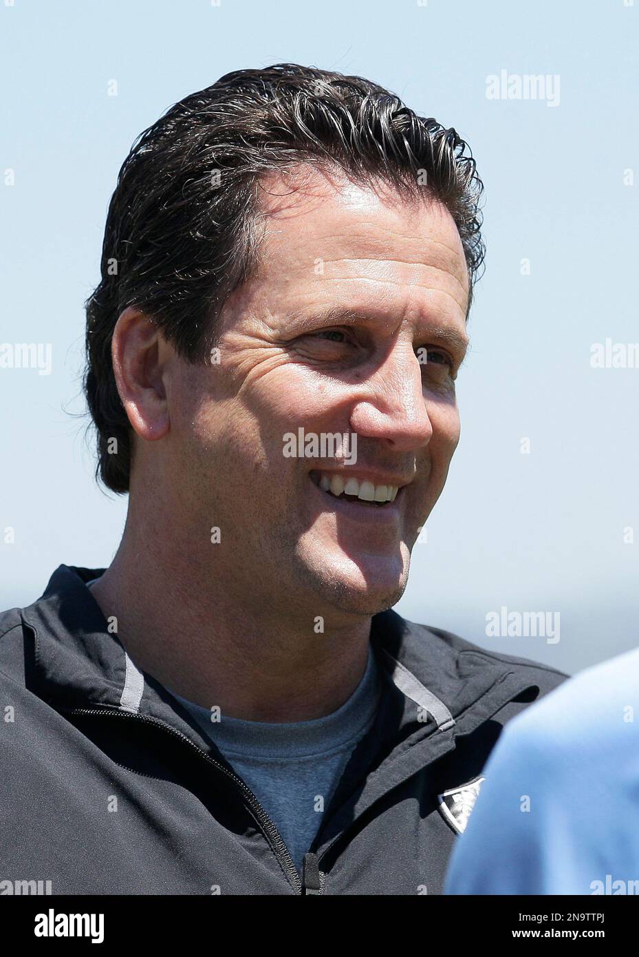 Oakland Raiders offensive coordinator Greg Knapp is shown at an NFL ...