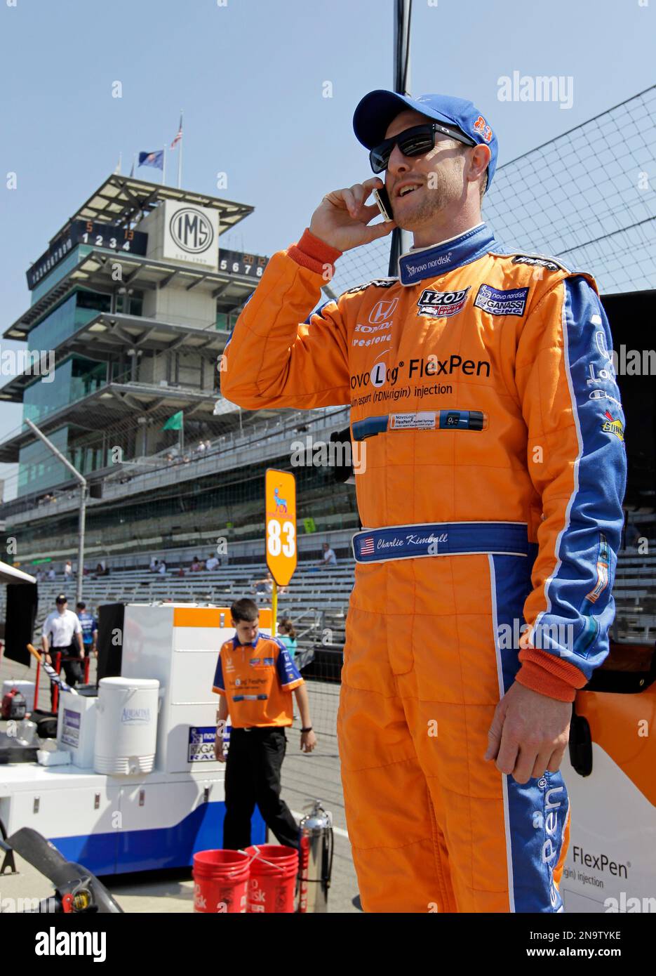 IndyCar driver Charlie Kimball leaves a Mother's Day greeting on his ...
