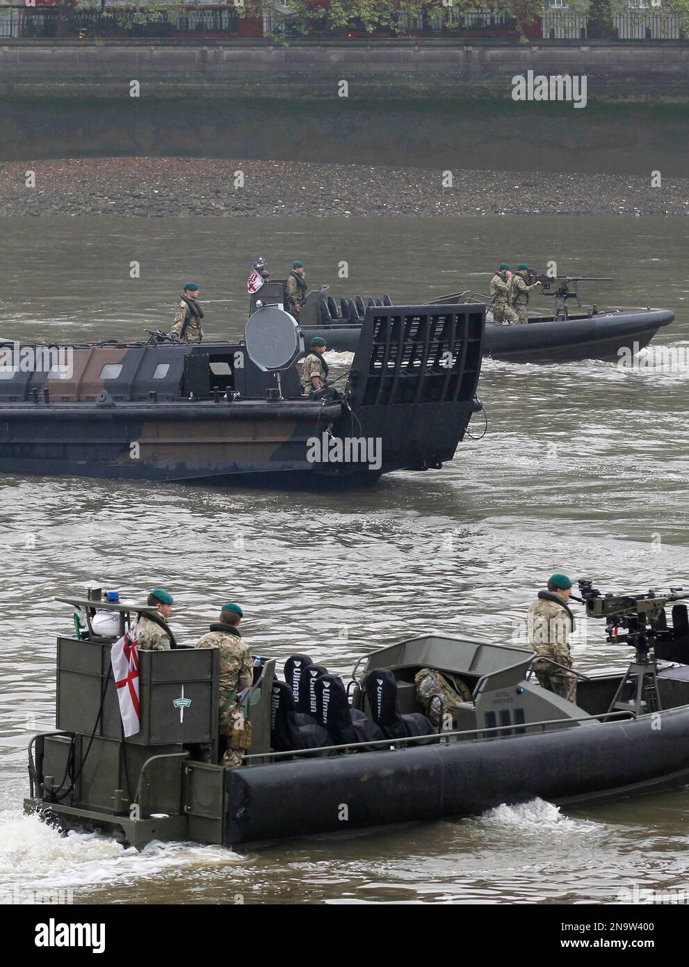 In this Wednesday May 9 2012 picture, a Royal Marines landing craft ...