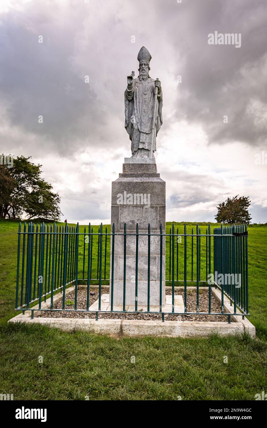 Saint Patrick Statue, Hill of Tara, County Meath, Ireland Stock Photo - Alamy