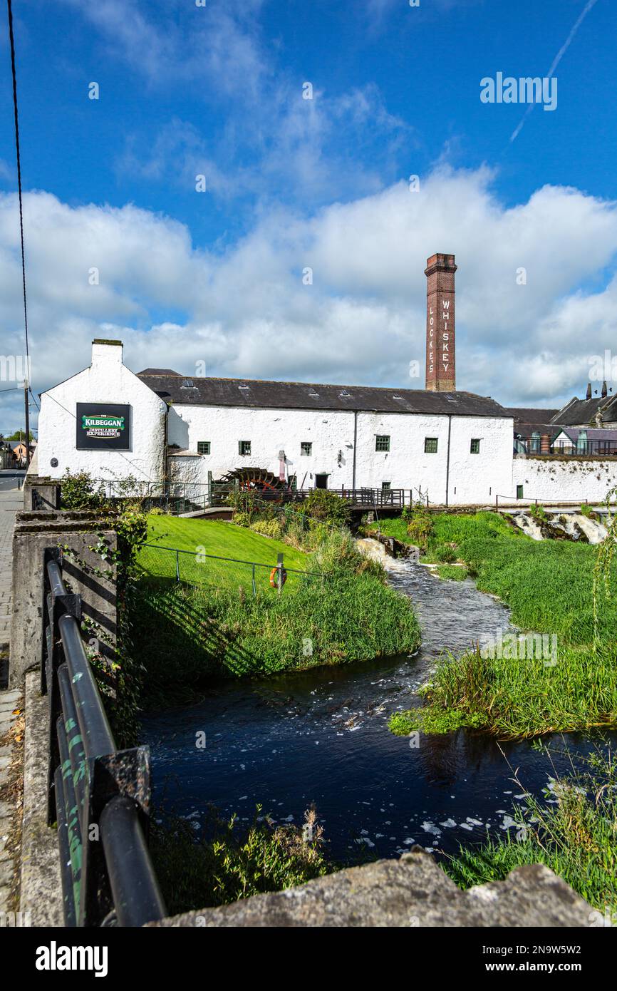 Brosna River, County Westmeath, Ireland, Kilbeggan Distillery Stock ...