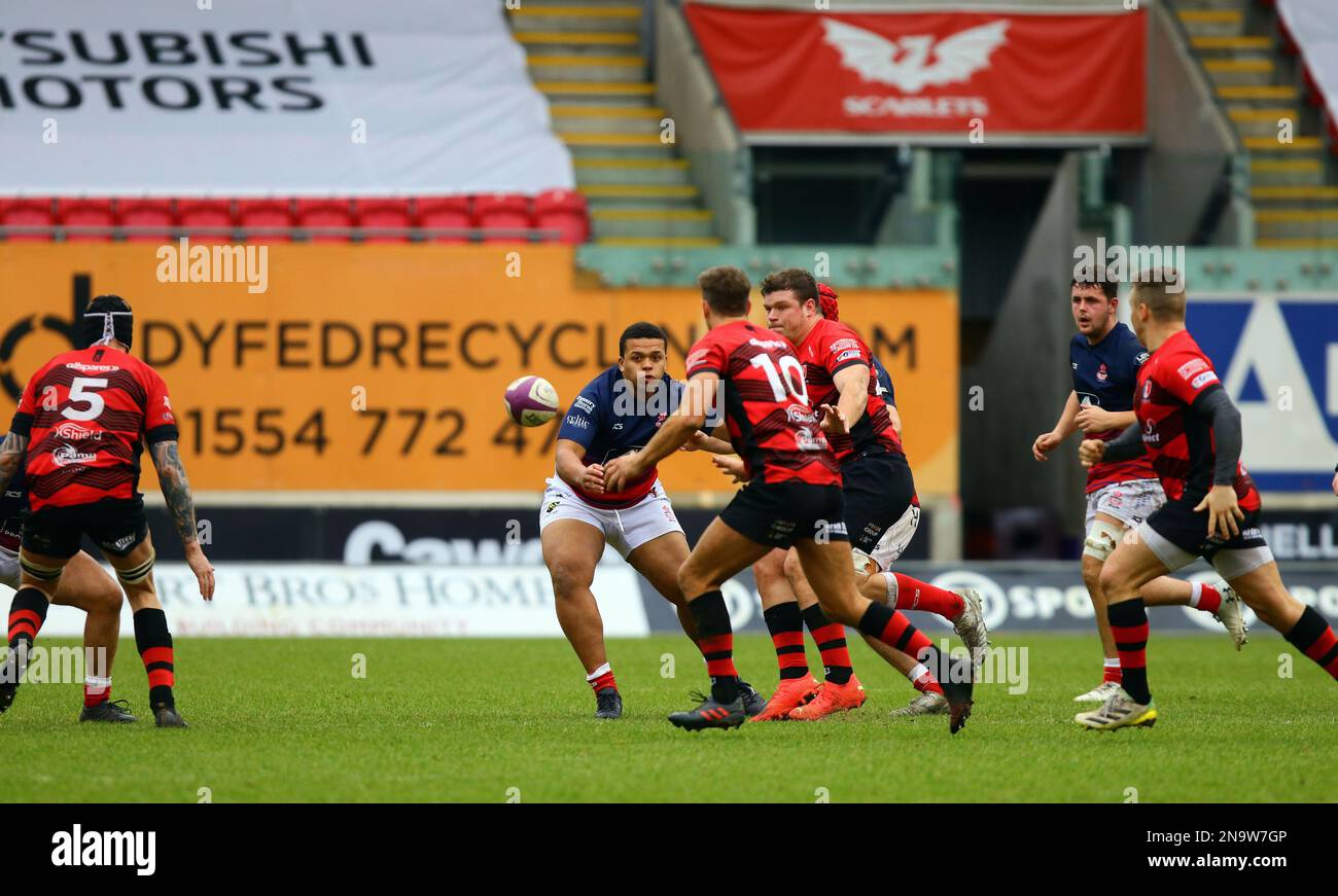 Llanelli RFC V Aberafon RFC Indigo Prem 2023 Stock Photo - Alamy