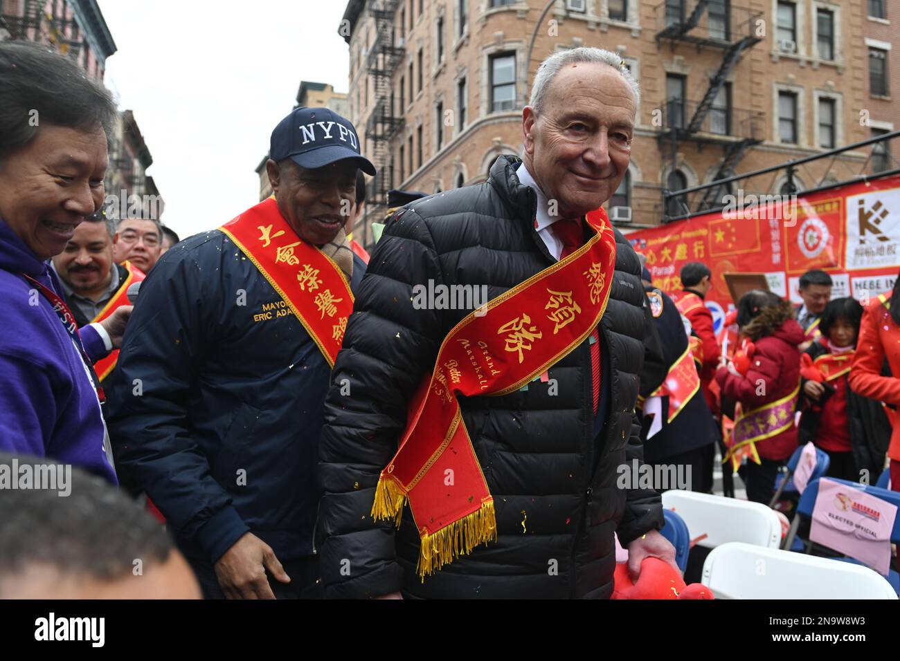Mayor Eric Adams and Senator Chuch Schumer march in the 25th Annual ...