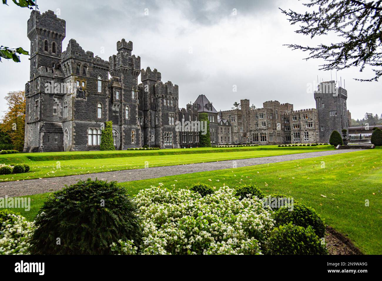 Ashford Castle, Cong, County Mayo, Ireland, Panorama Stock Photo - Alamy