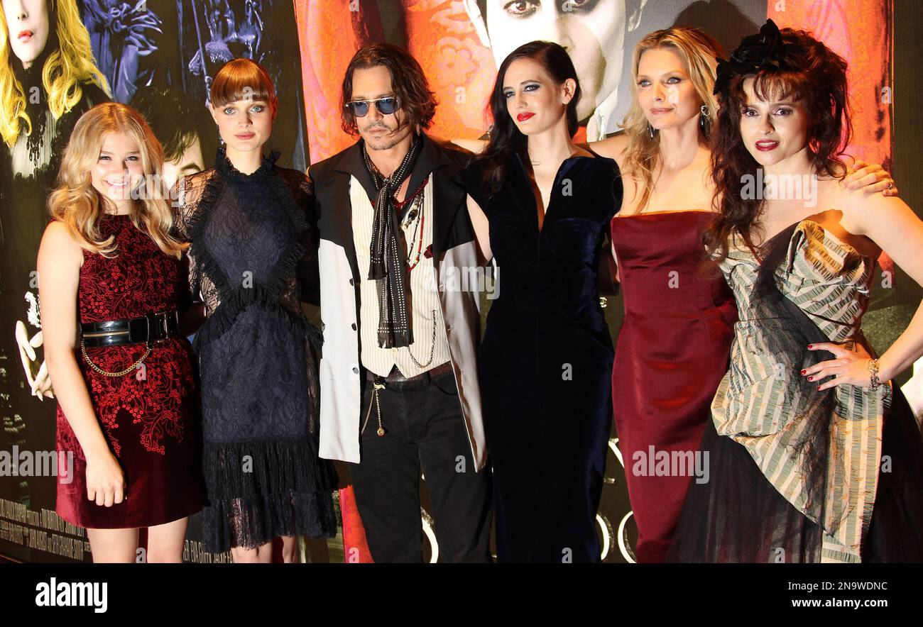 Actresses from left, Chloe Moretz, Bella Heathcote, Eva Green, Michelle ...