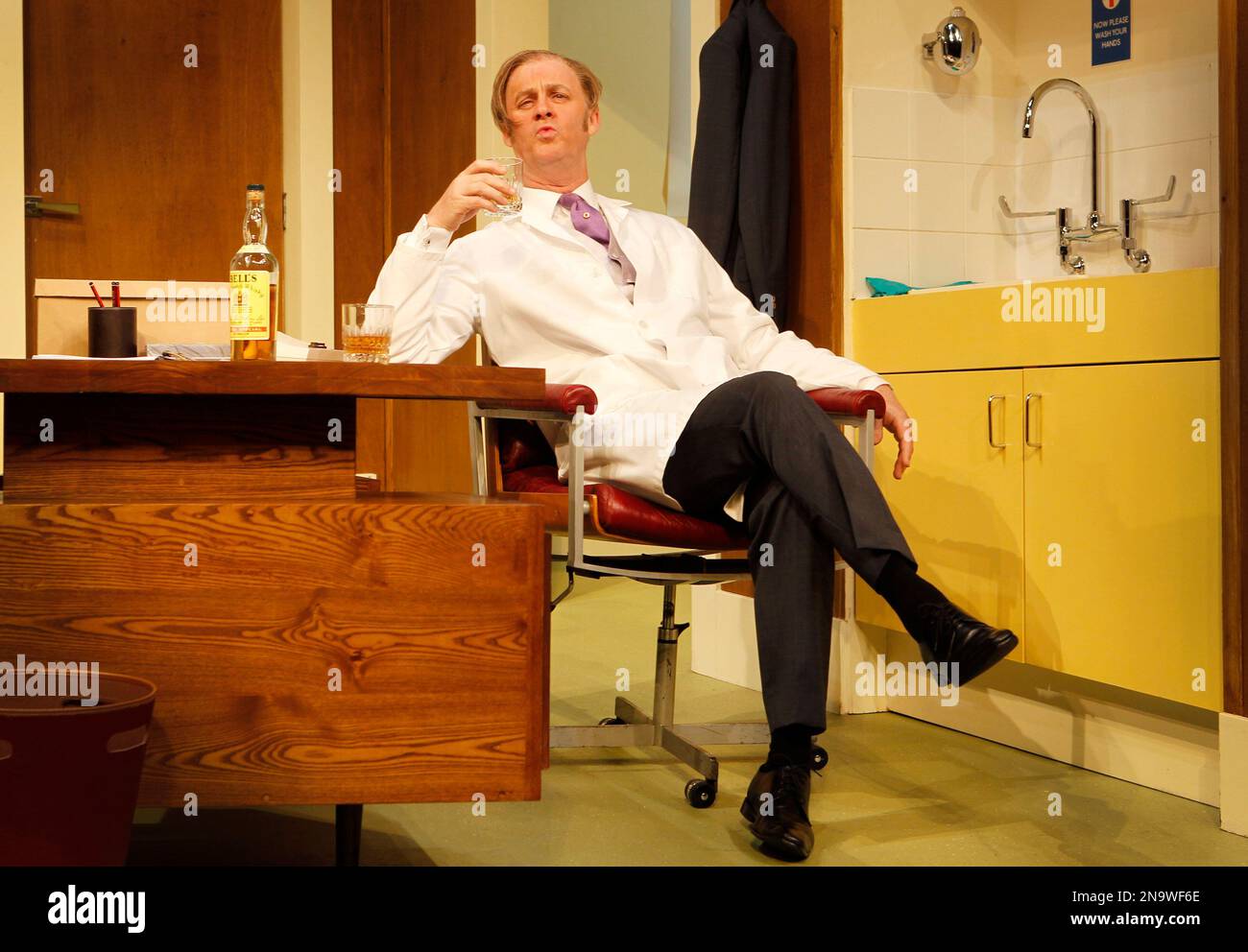British actor Tim McInnerny performs a scene from the play 'What the ...