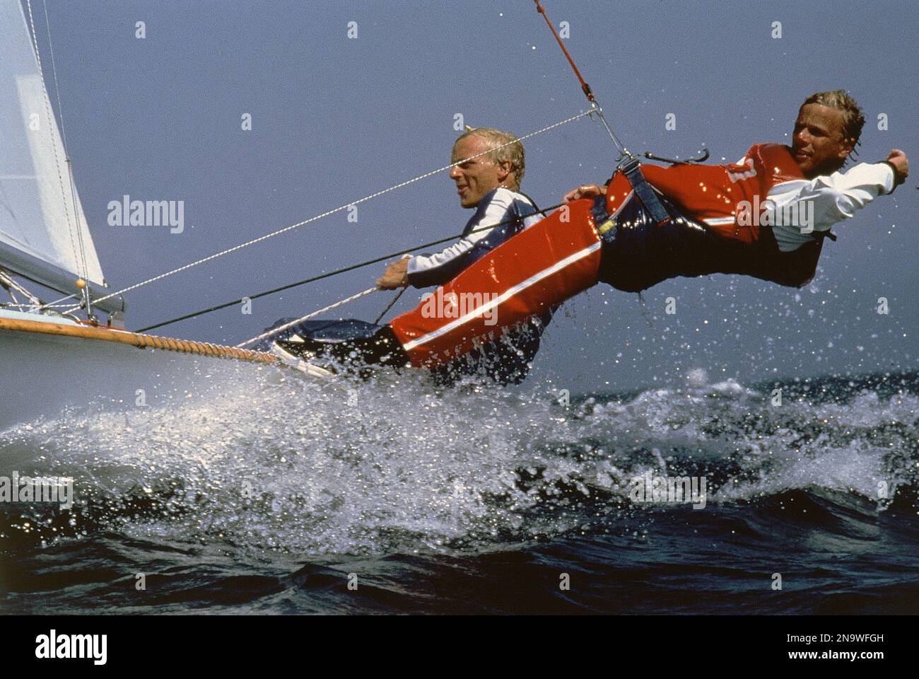 West German brothers Wolfgang Hunger and Joachim Hunger competing in ...