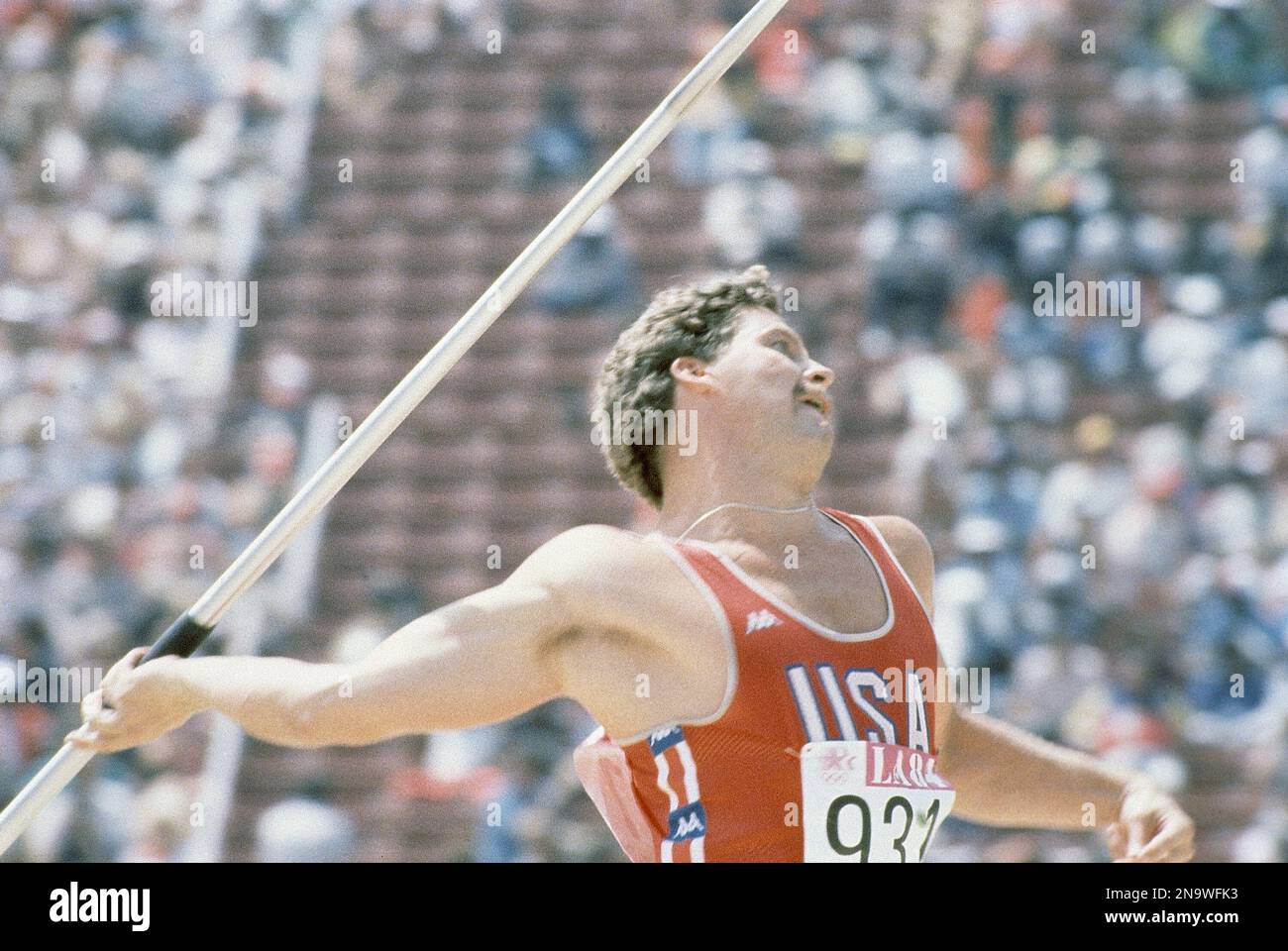 Thomas Alan Petranoff, known as Tom Petranoff throws the Javelin during ...