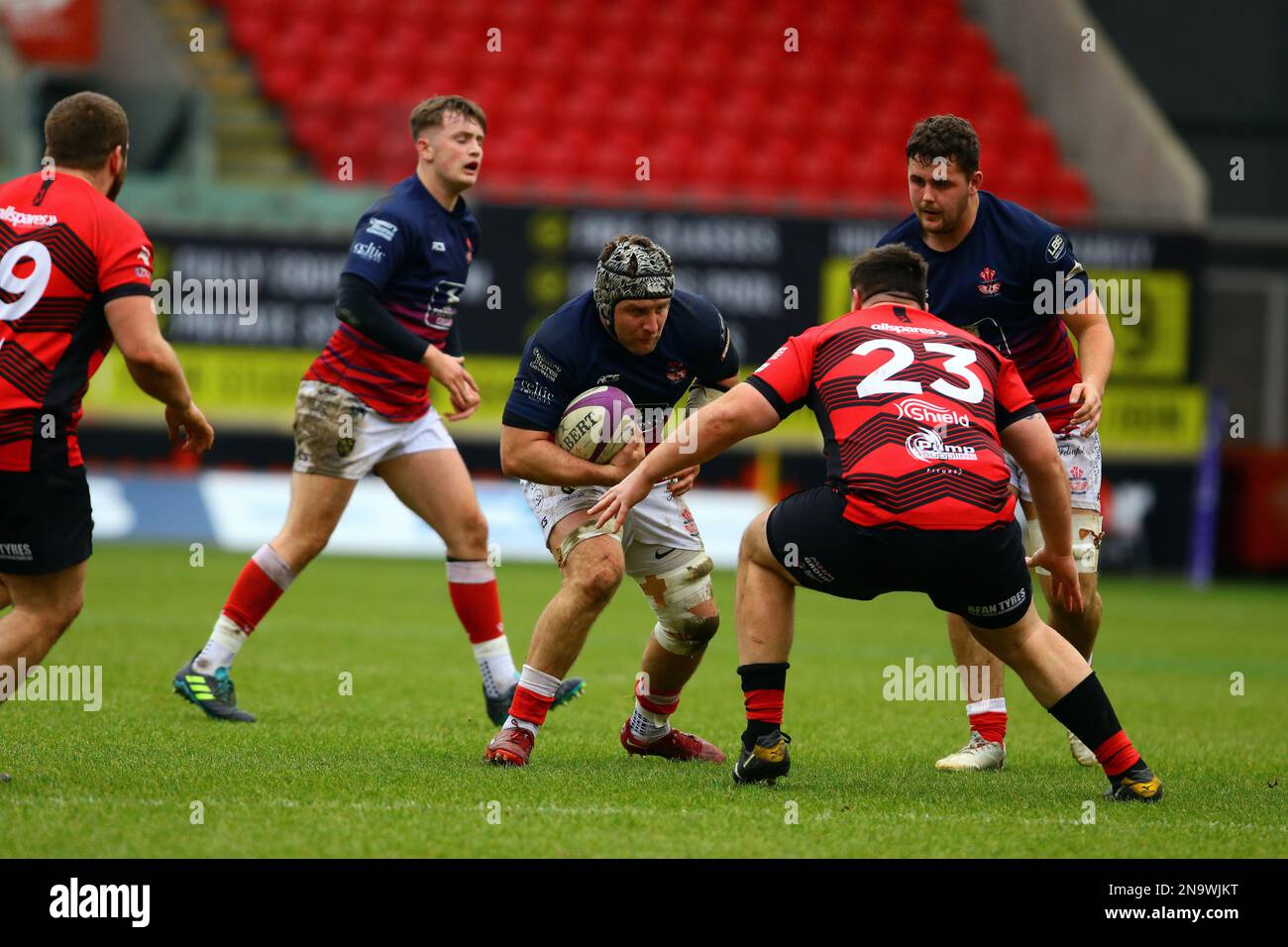 Llanelli RFC V Aberafon RFC Indigo Prem 2023 Stock Photo - Alamy
