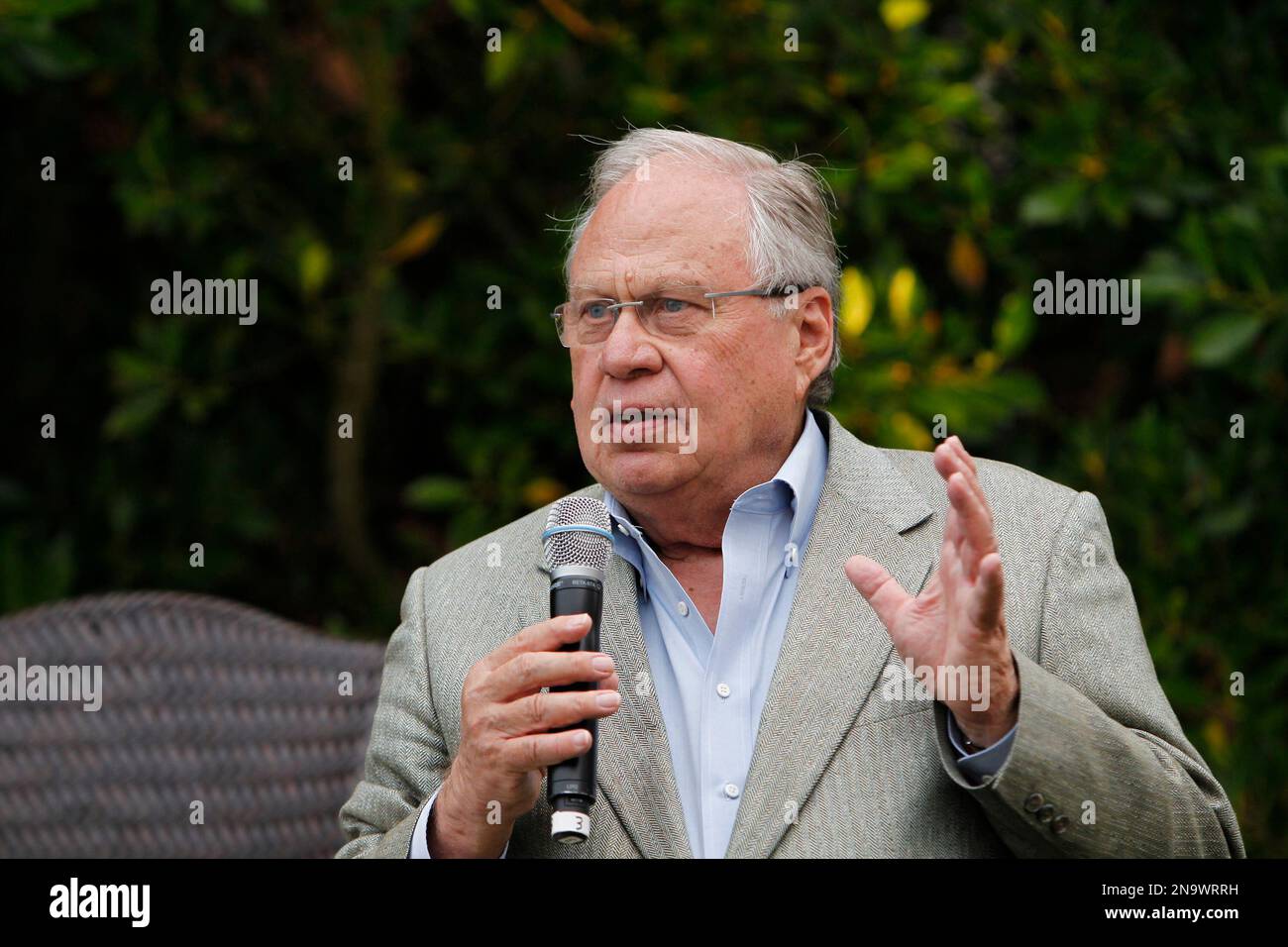 Norris Bishton speaks during the Warren Olney 20th Anniversary ...