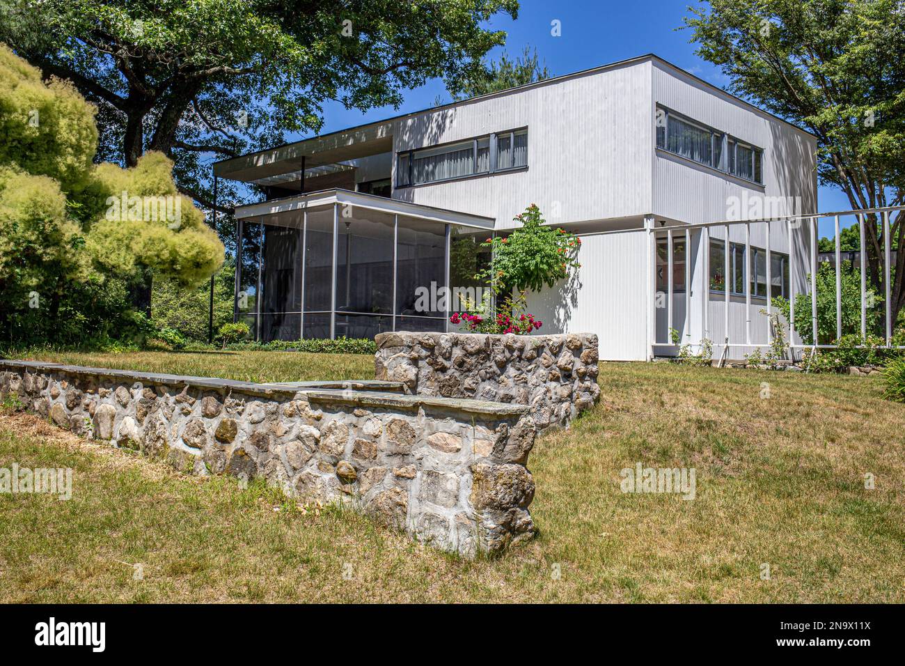 The historic Gropius House in Lincoln, Massachusetts Stock Photo - Alamy