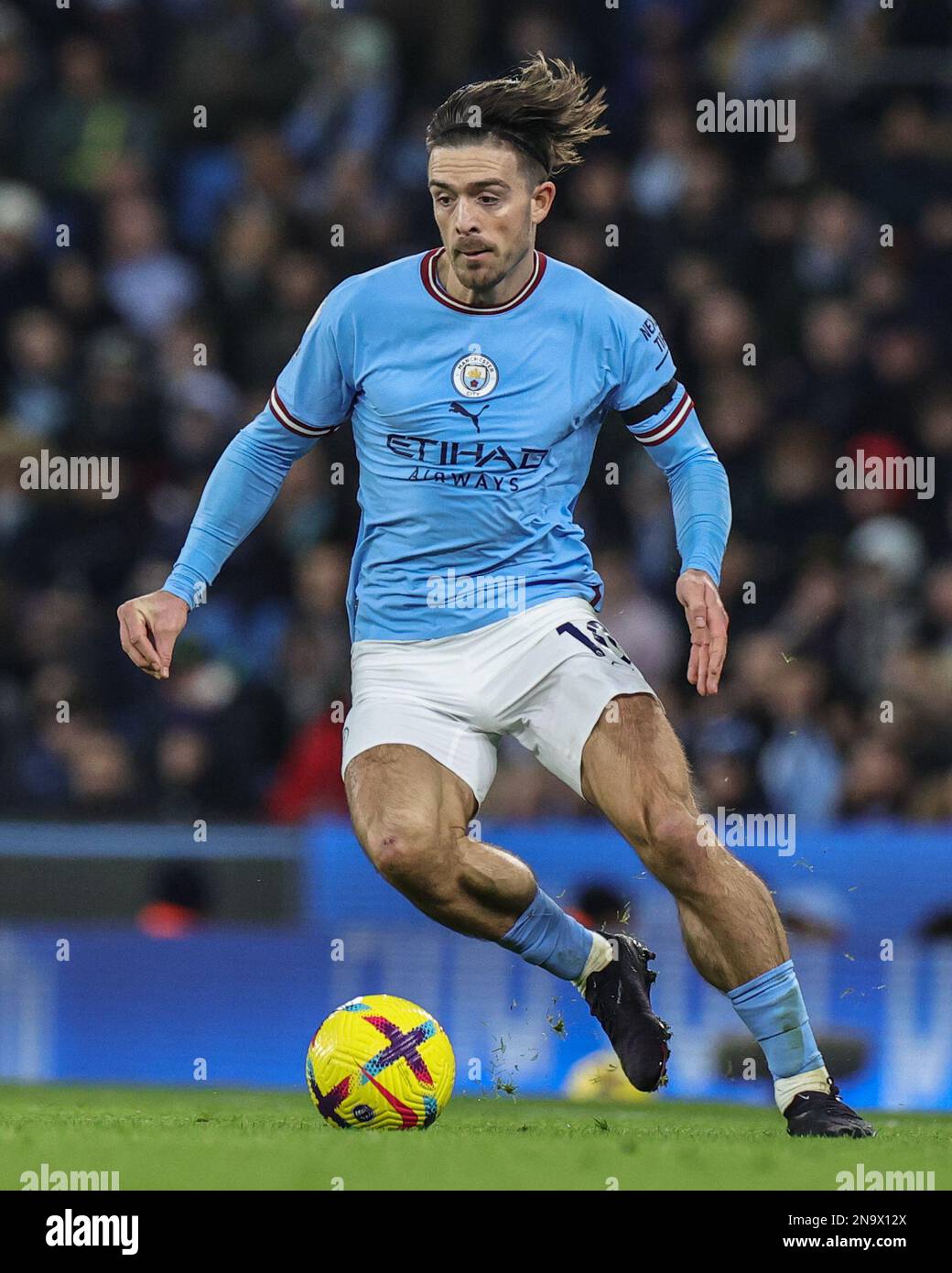 Jack Grealish #10 of Manchester City during the Premier League match ...