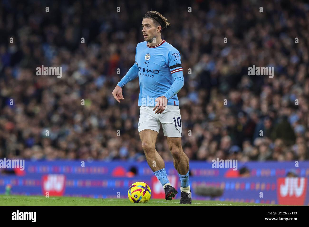 Jack Grealish #10 of Manchester City during the Premier League match ...