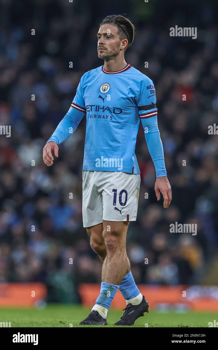 Manchester, UK. 12th Feb, 2023. Jack Grealish #10 of Manchester City ...