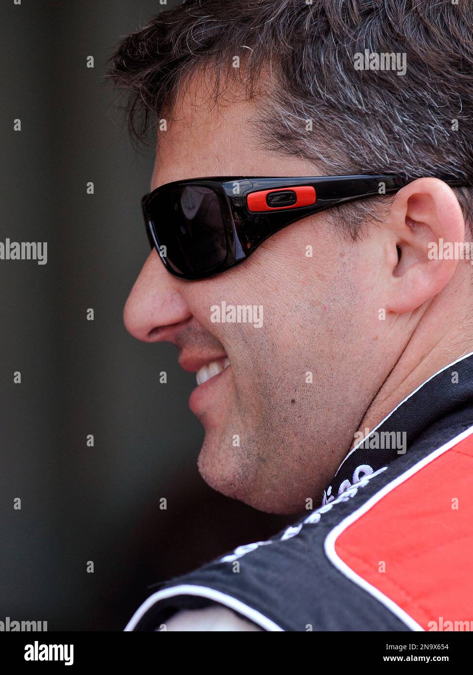 Tony Stewart is pictured during NASCAR auto racing practice at the ...
