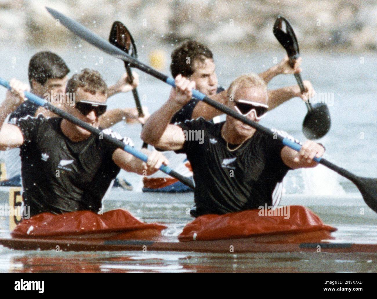 Ian Ferguson and Paul MacDonald of New Zealand won the gold medal in ...