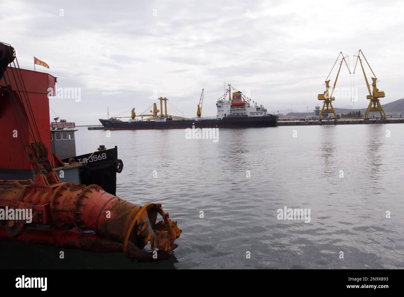 This photo taken Thursday, May 3, 2012 shows a wharf of a newly-built ...