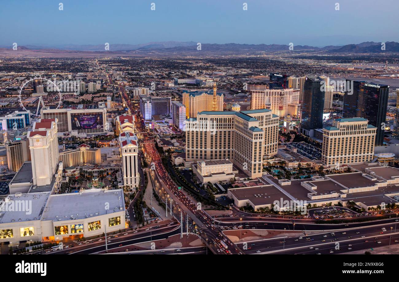 Aerial view of las vegas showing hi-res stock photography and images ...