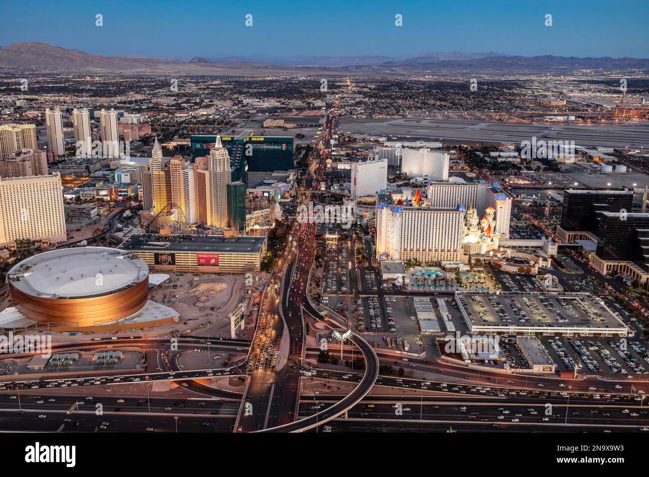 Excalibur Vegas Strip Map