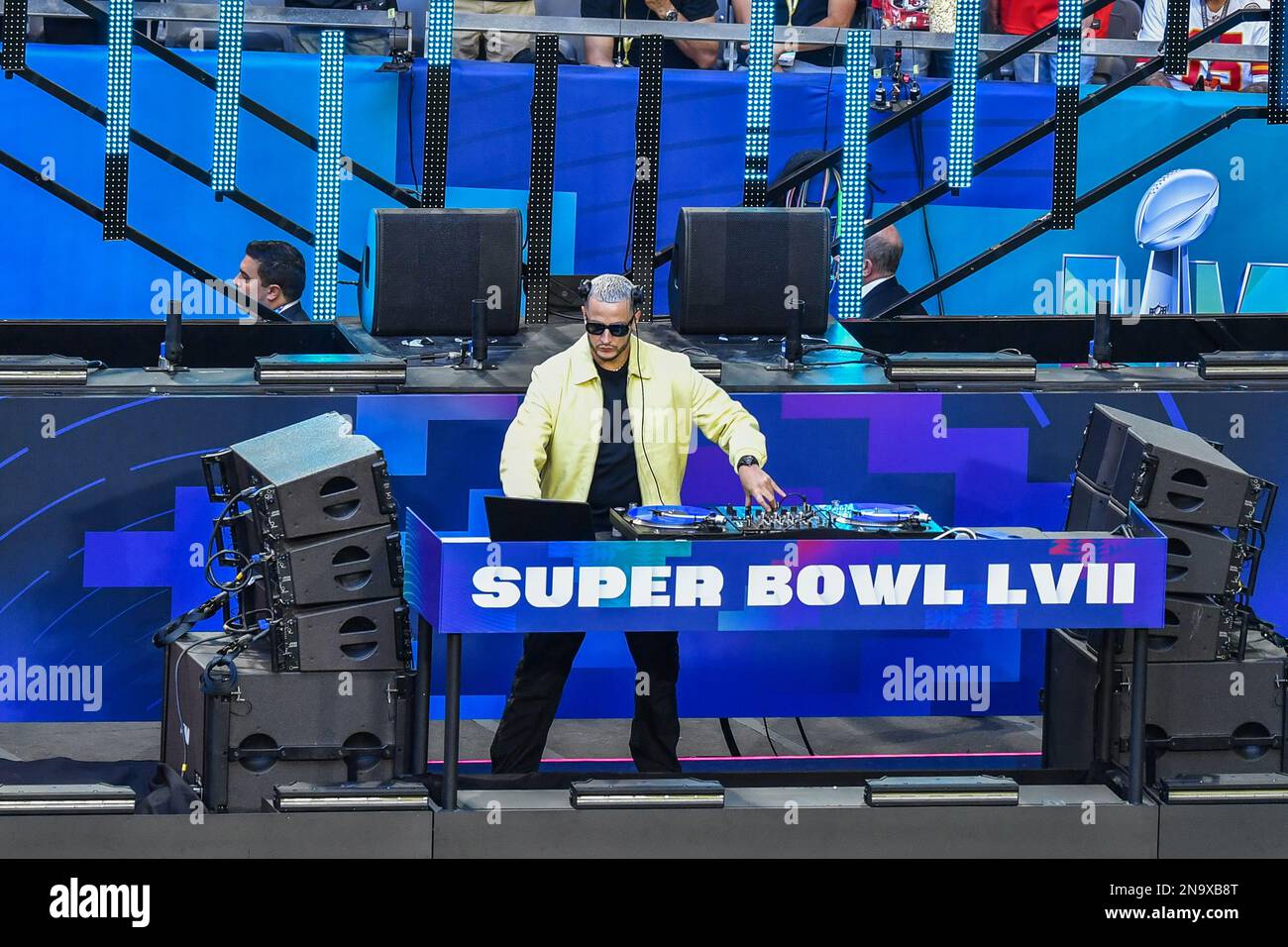DJ Snake performs ahead of Super Bowl LVII between the Philadelphia ...