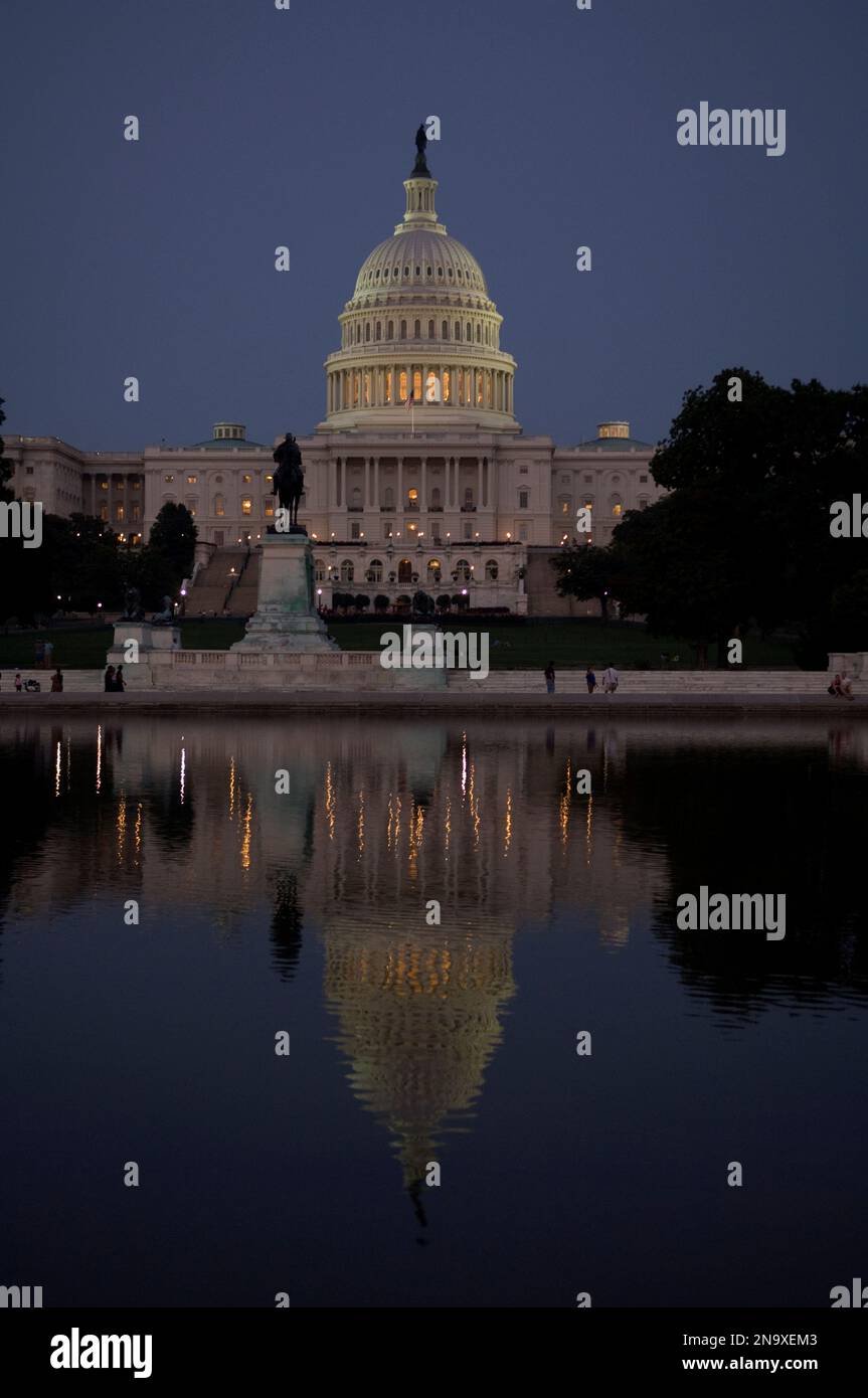 The United States Capitol Building on the mall in Washington DC, USA ...