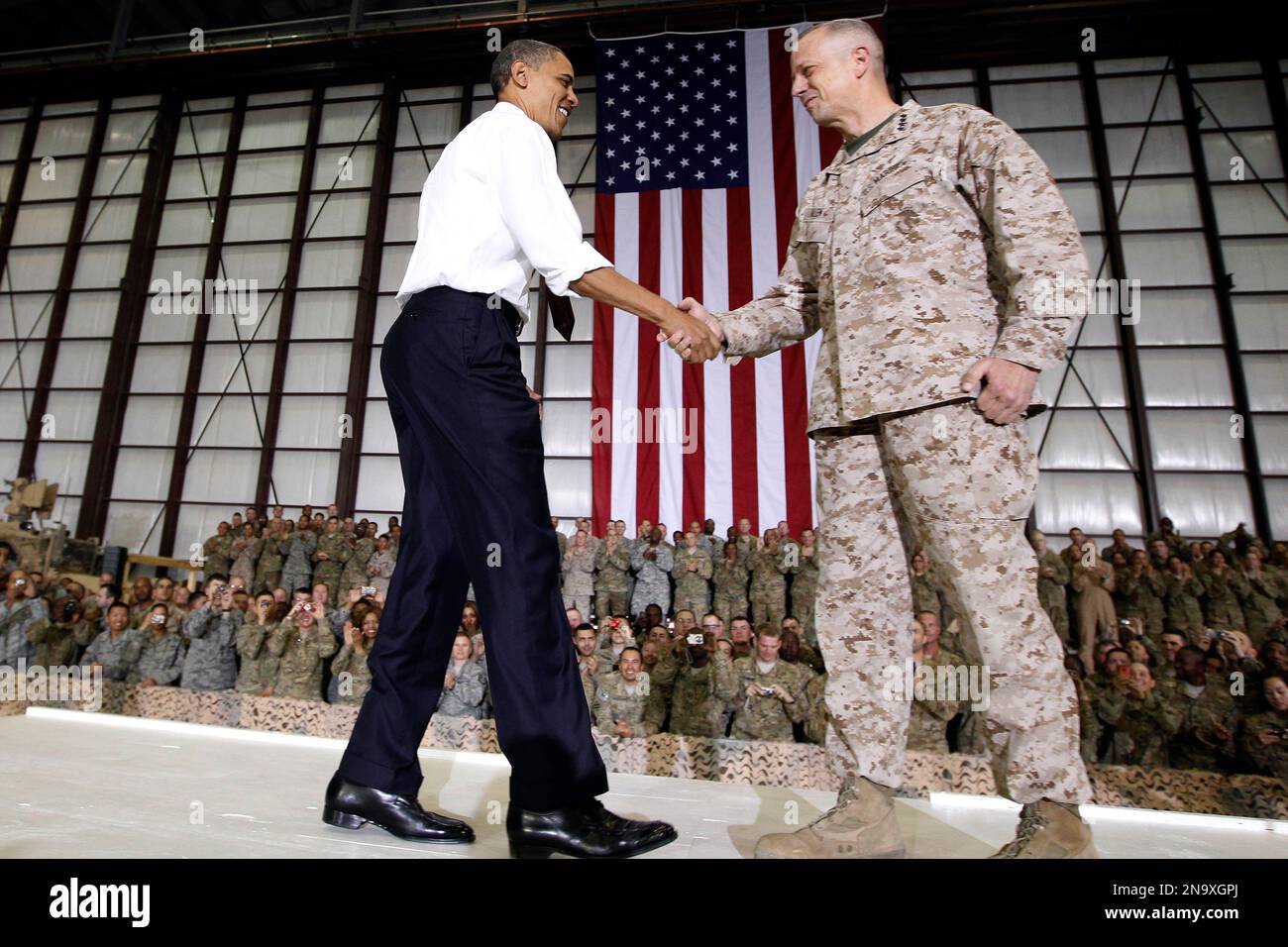 Marine Gen. John R. Allen, commander of the International Security ...