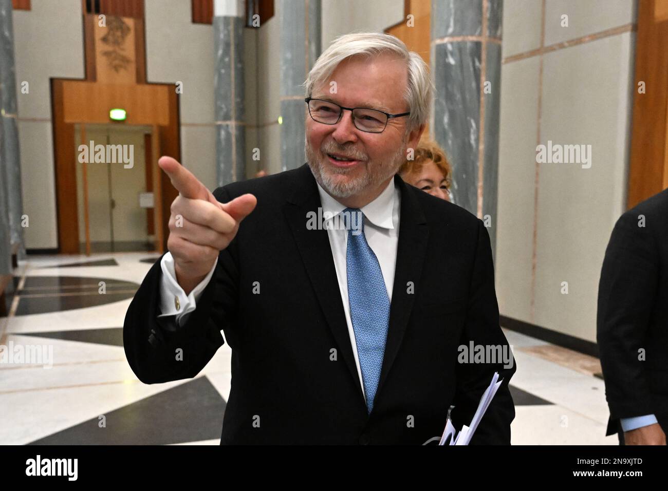 Former Prime Minister Kevin Rudd arrives at the National Apology ...