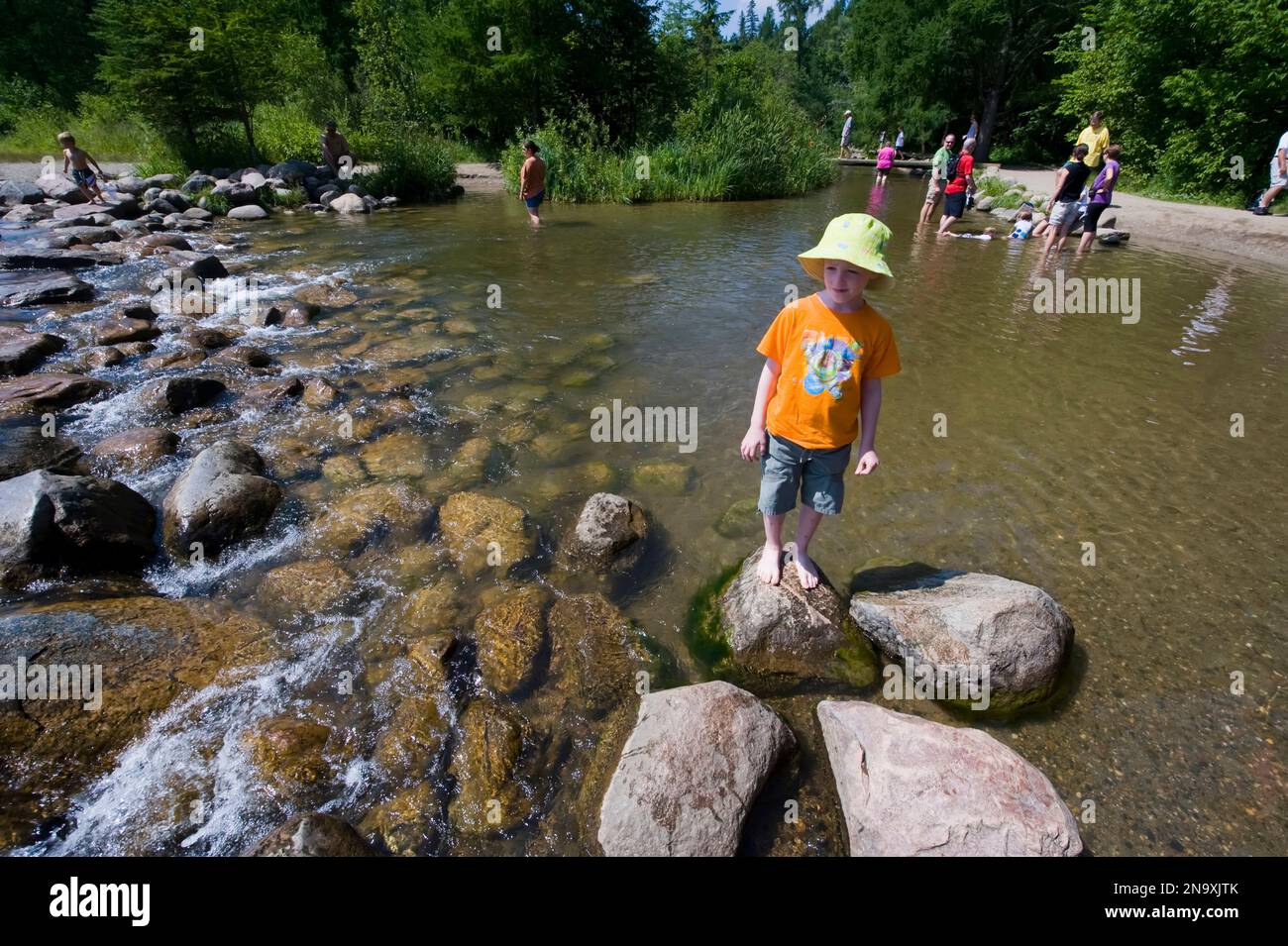 Itasca State Park, home to the headwaters of the Mississippi River ...