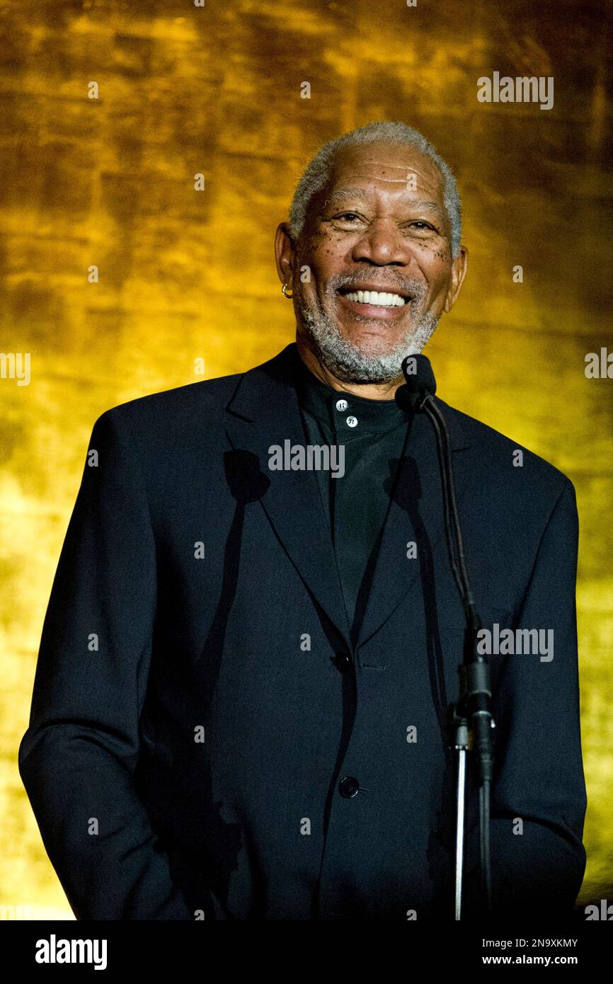 Morgan Freeman appears onstage during the International Jazz Day ...