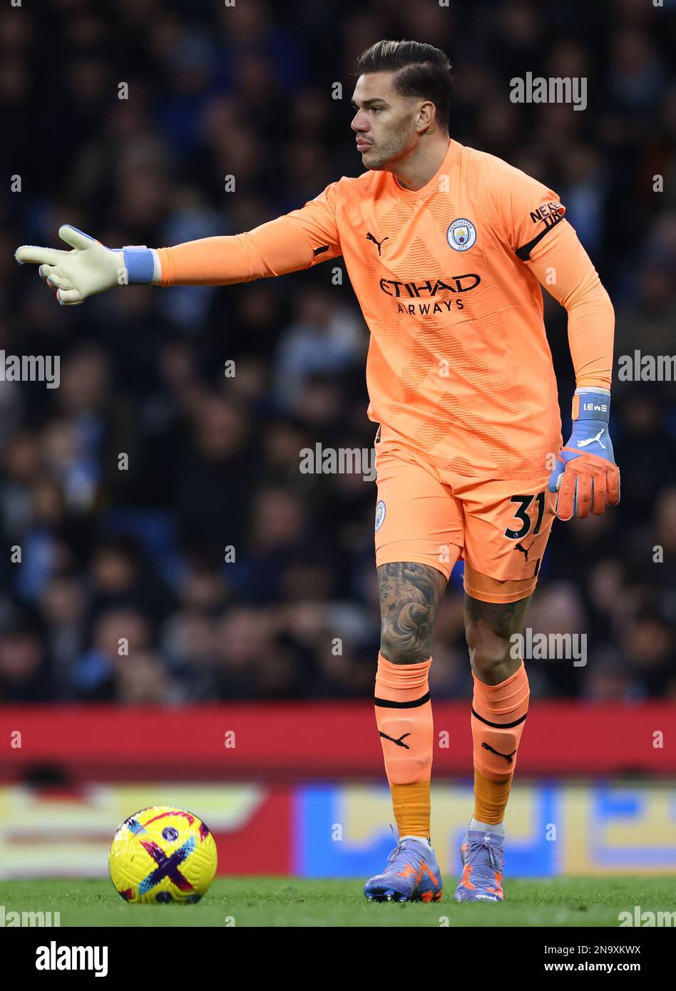 Manchester, UK. 12th Feb, 2023. Ederson of Manchester City during the ...
