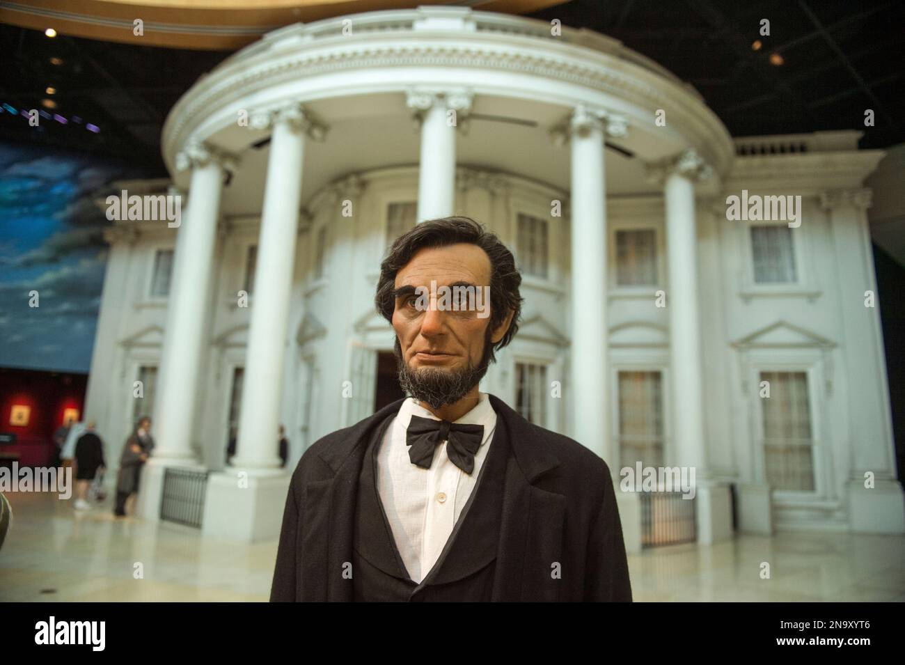 Wax sculpture of Abraham Lincoln inside of the Lincoln Museum in ...