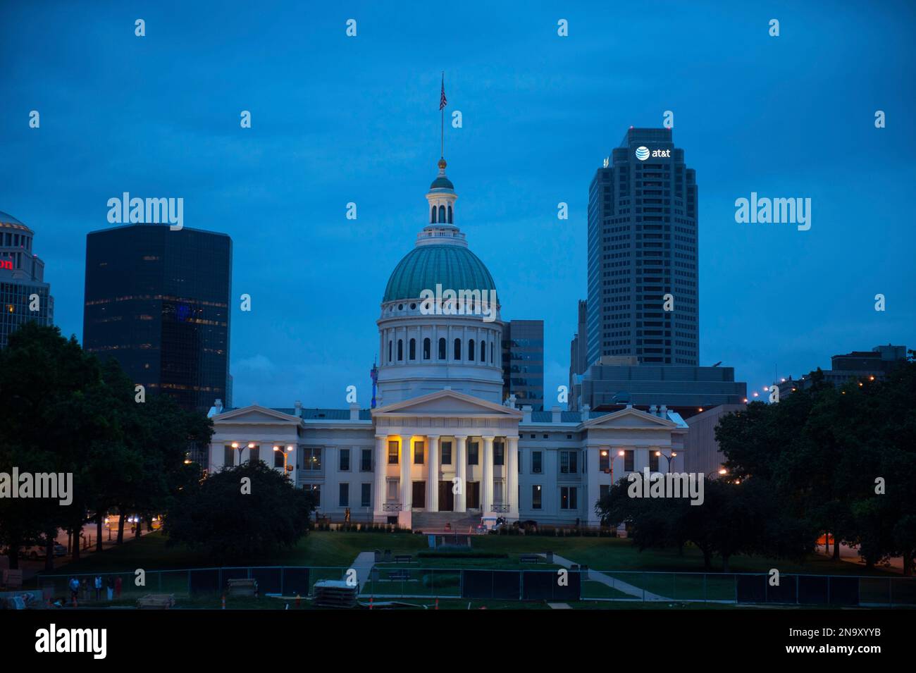 Missouri State Capitol building at dusk.; Saint Louis, Missouri, United ...