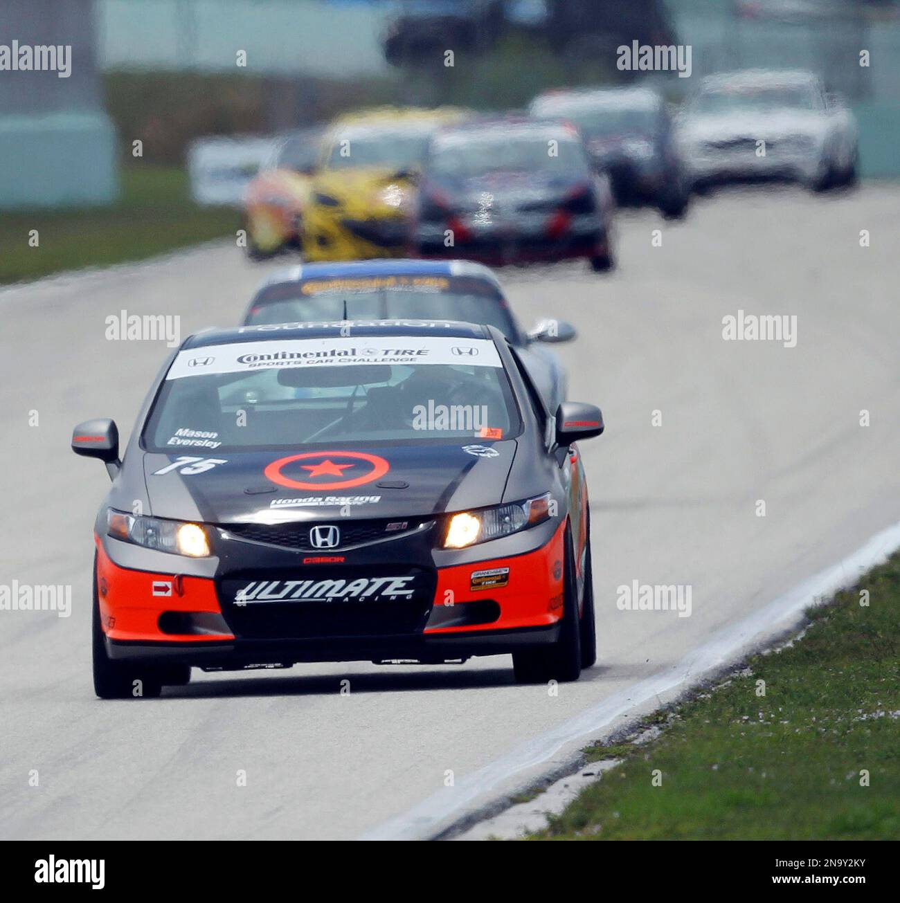 The Compass360 Racing team car driven by Ray Mason and Ryan Eversley ...