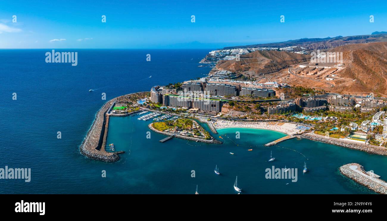 Aerial view anfi beach resort hi-res stock photography and images - Alamy