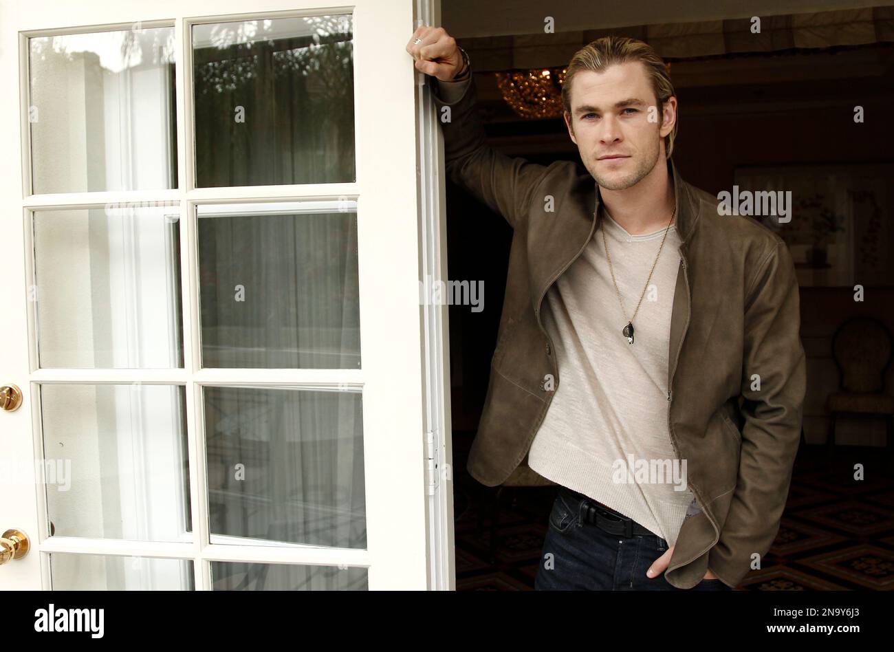 In this April 12, 2012 photo, cast member Chris Hemsworth, who portrays ...