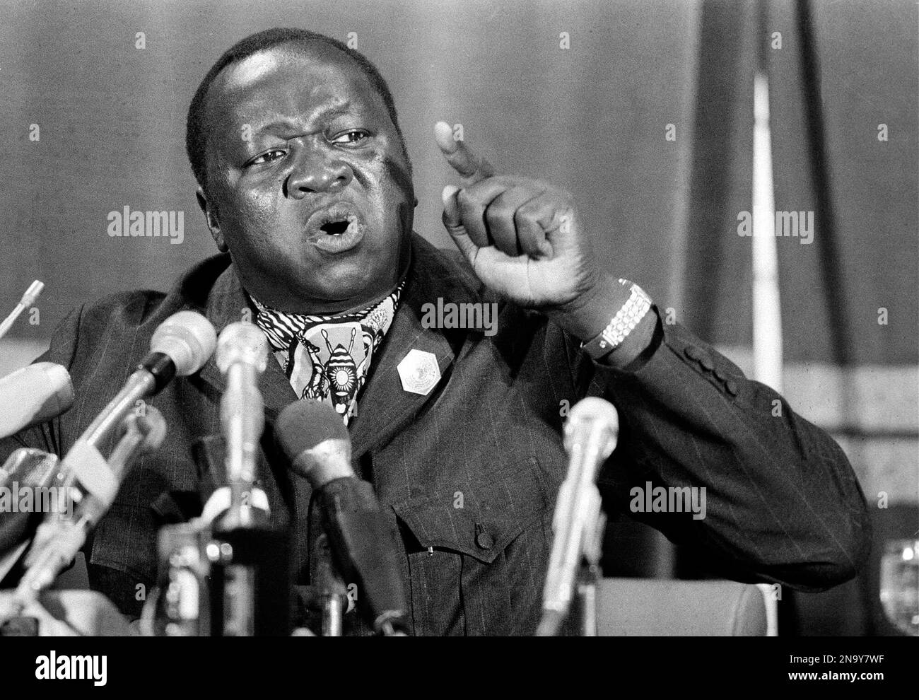 FILE - In this March 8, 1977 file photo President of Uganda Idi Amin is ...