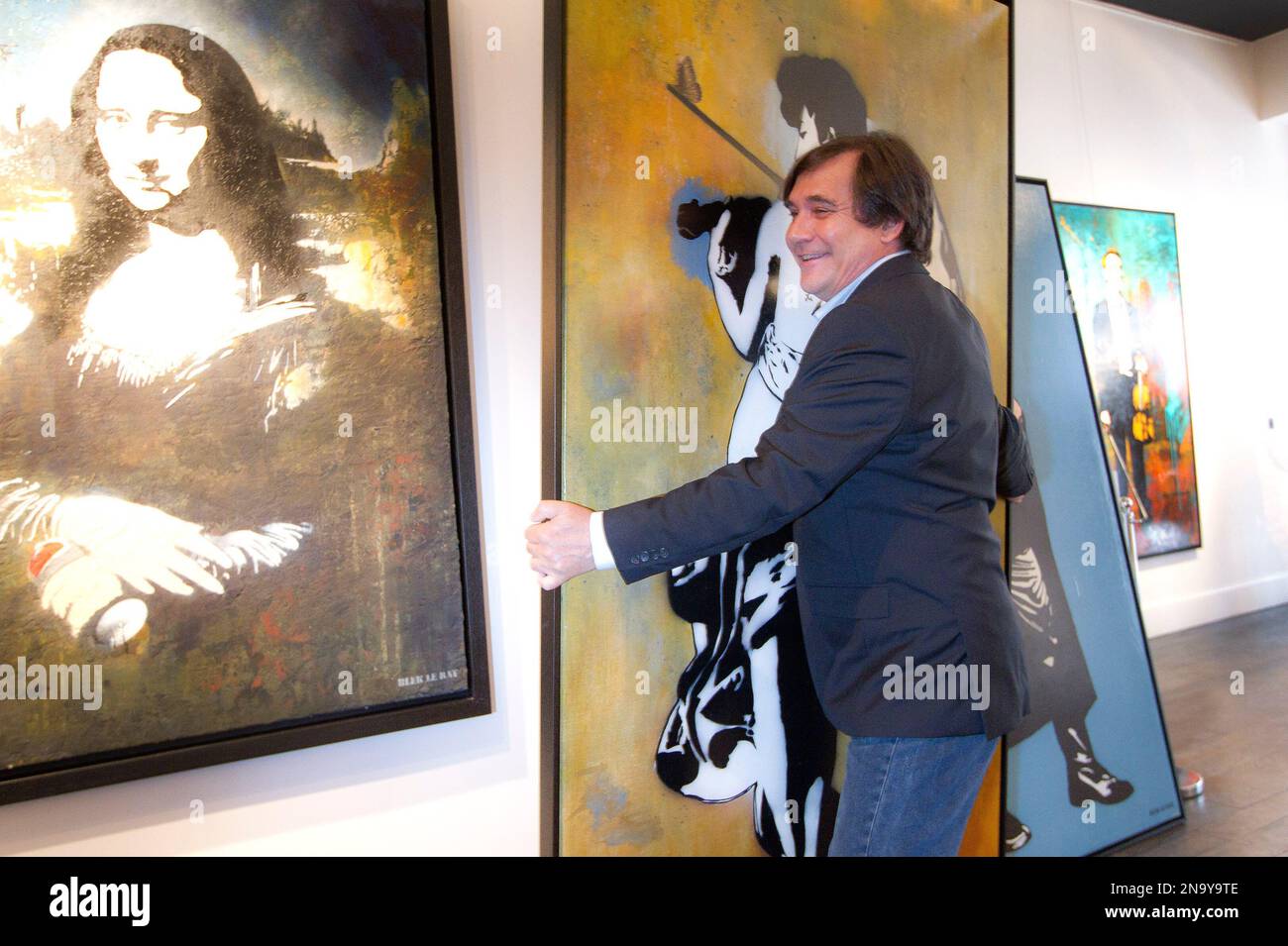 French street graffiti artist Xavier Prou, otherwise known as 'Blek le ...