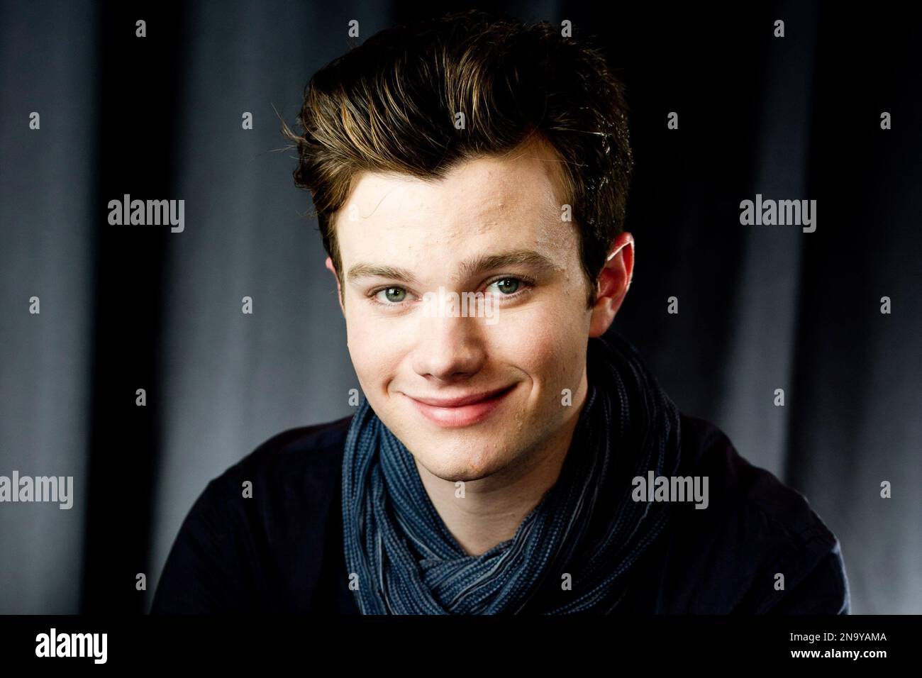 FILE - In this April 21, 2012 file photo, actor Chris Colfer poses for ...