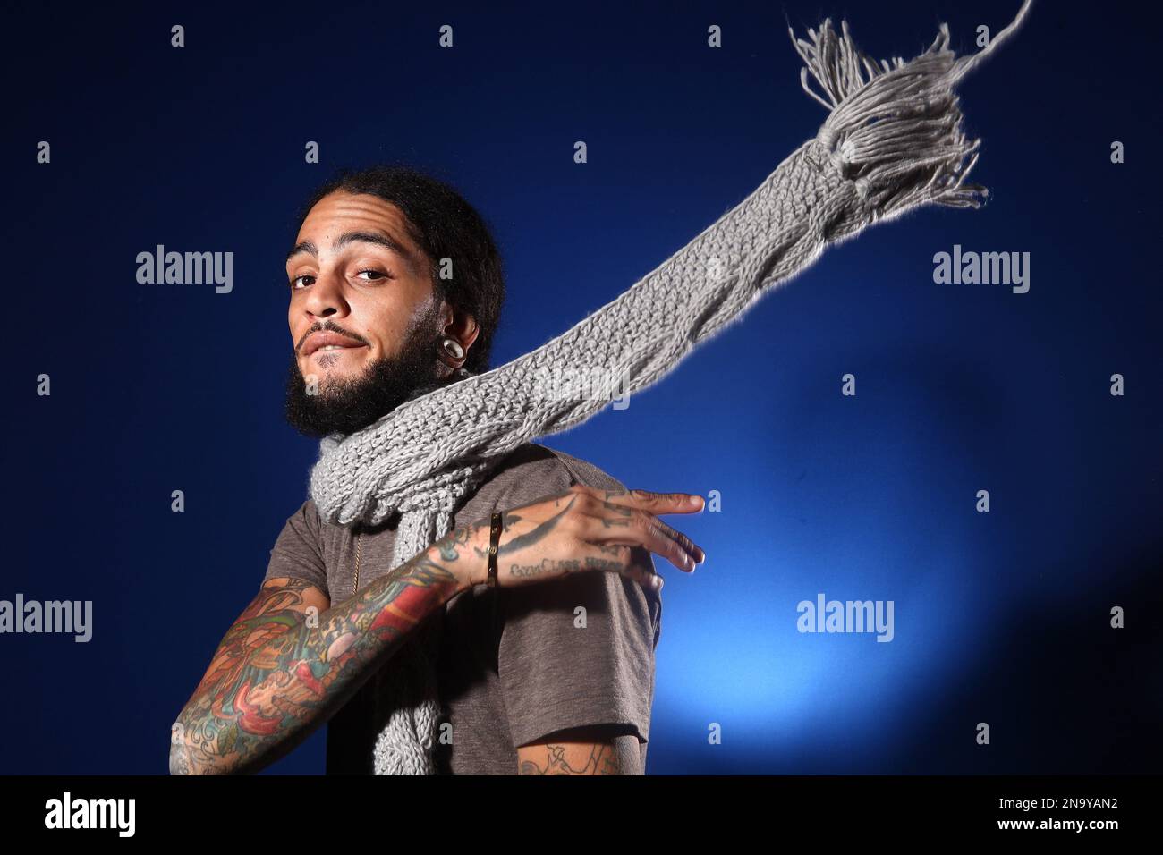 FILE - In this Dec. 8, 2011 file photo, Gym Class Heros frontman Travie ...