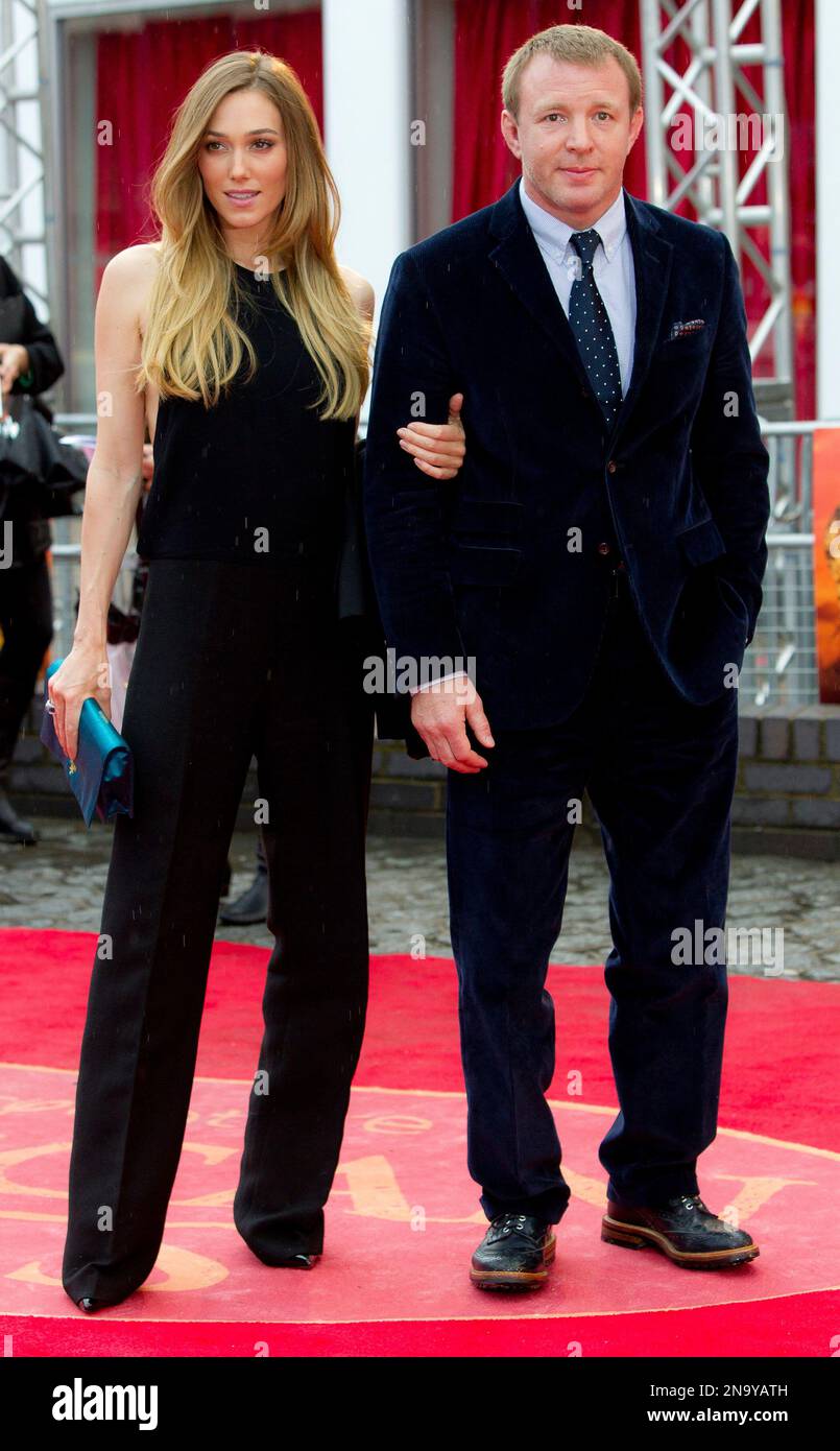 British film director Guy Ritchie and his girlfriend Jacqui Ainsley ...