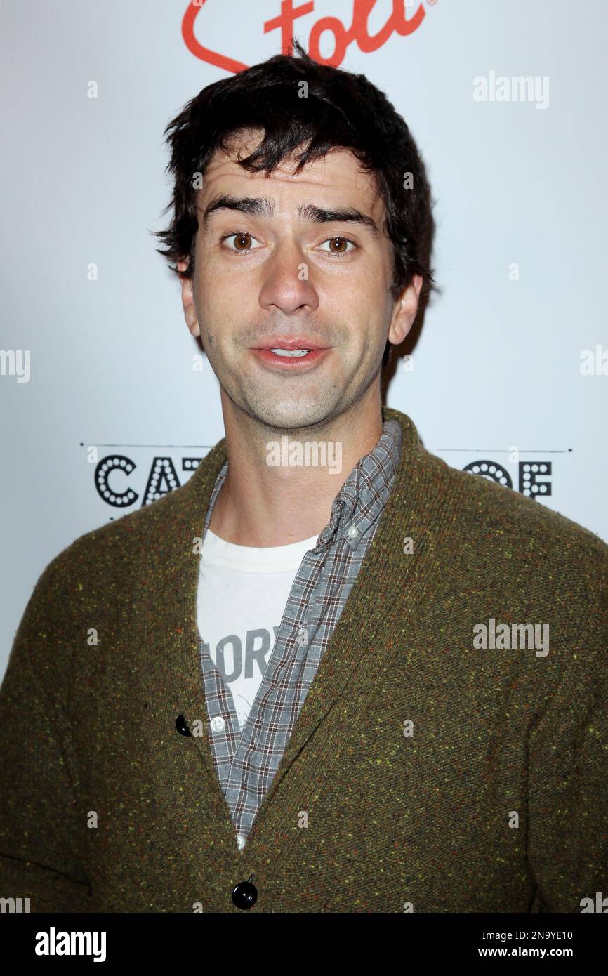In this April 23, 2012 photo, actor Hamish Linklater poses at the after ...