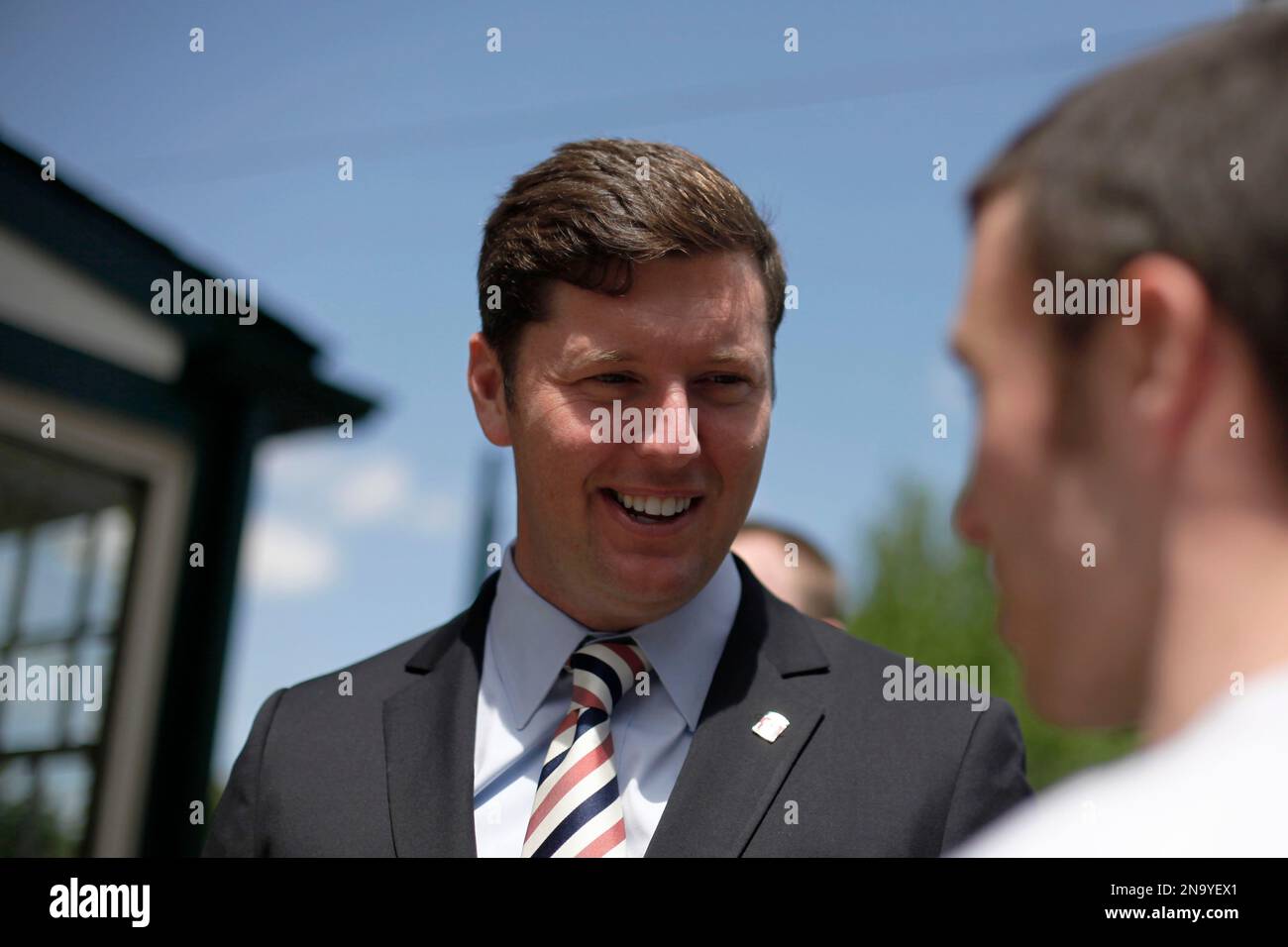 Former Rep. Patrick Murphy, D-Pa., campaigns for the democrat ...