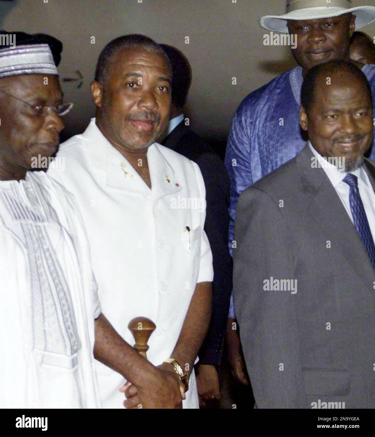 FILE - This Monday, Aug. 11, 2003 file photo shows former Liberian ...