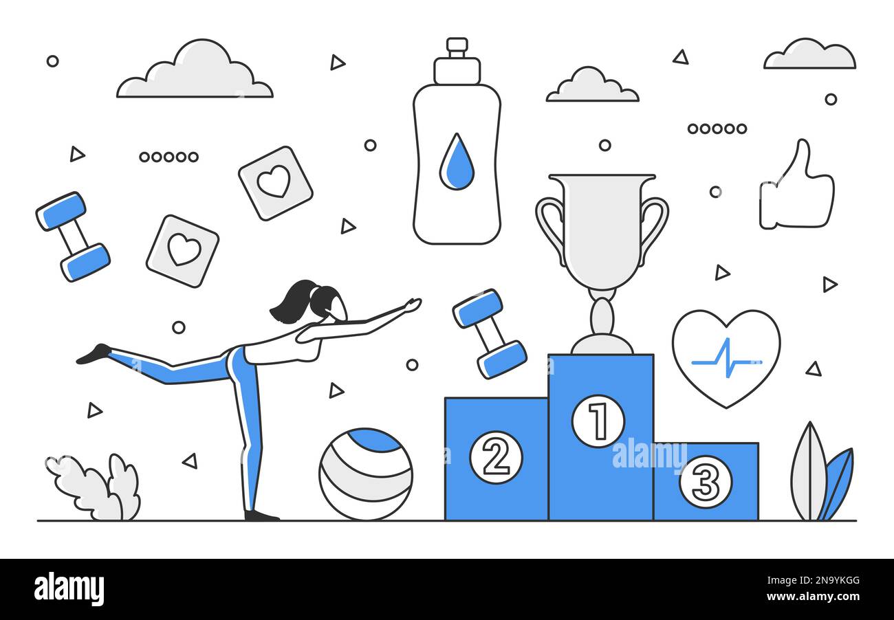 Best sport champion. Professional sportsman, sports competition winner ...