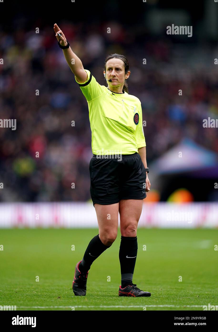 Amy Fearn, referee during the Barclays Women's Super League match at ...