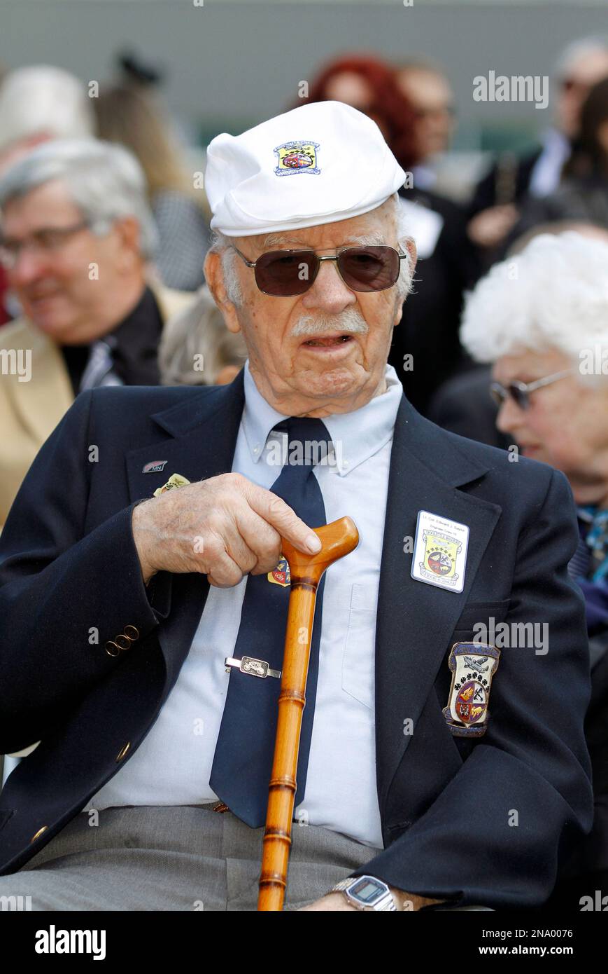 Surviving Doolittle Raider Edward J. Saylor at the National Museum of ...