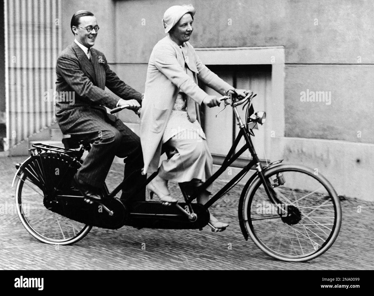 Princess Juliana and her fiance Prince Bernhard Zur Lippe Biesterfeld ...