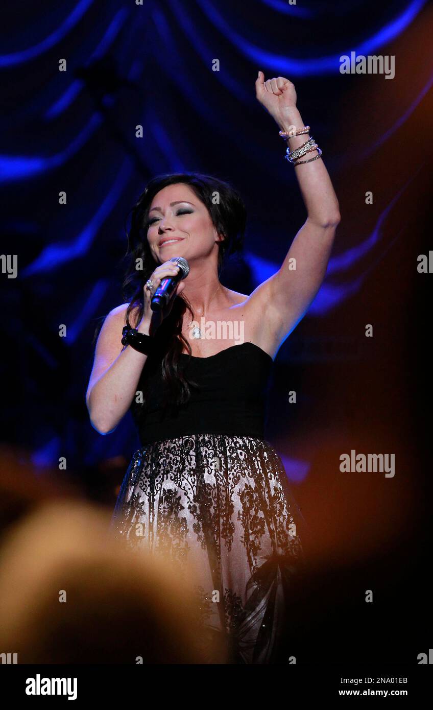 Gospel singer Kari Jobe performs during taping of the Gospel Music ...